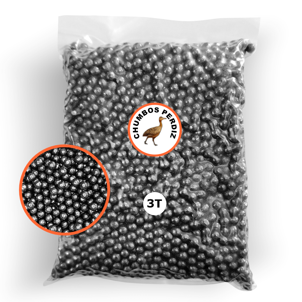 Chumbo Granulado - Esfera - 3KG (Perdiz) - Escolher Tamanho | Grupo SHG